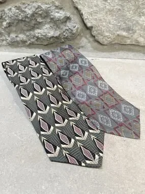 bill blass | Accessories | Lot Of 2 Vintage Bill Blass Silk Ties Made ...